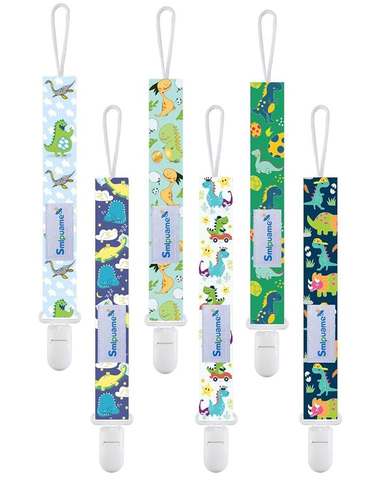 6-Pack Pacifier Clips – Baby Nassau